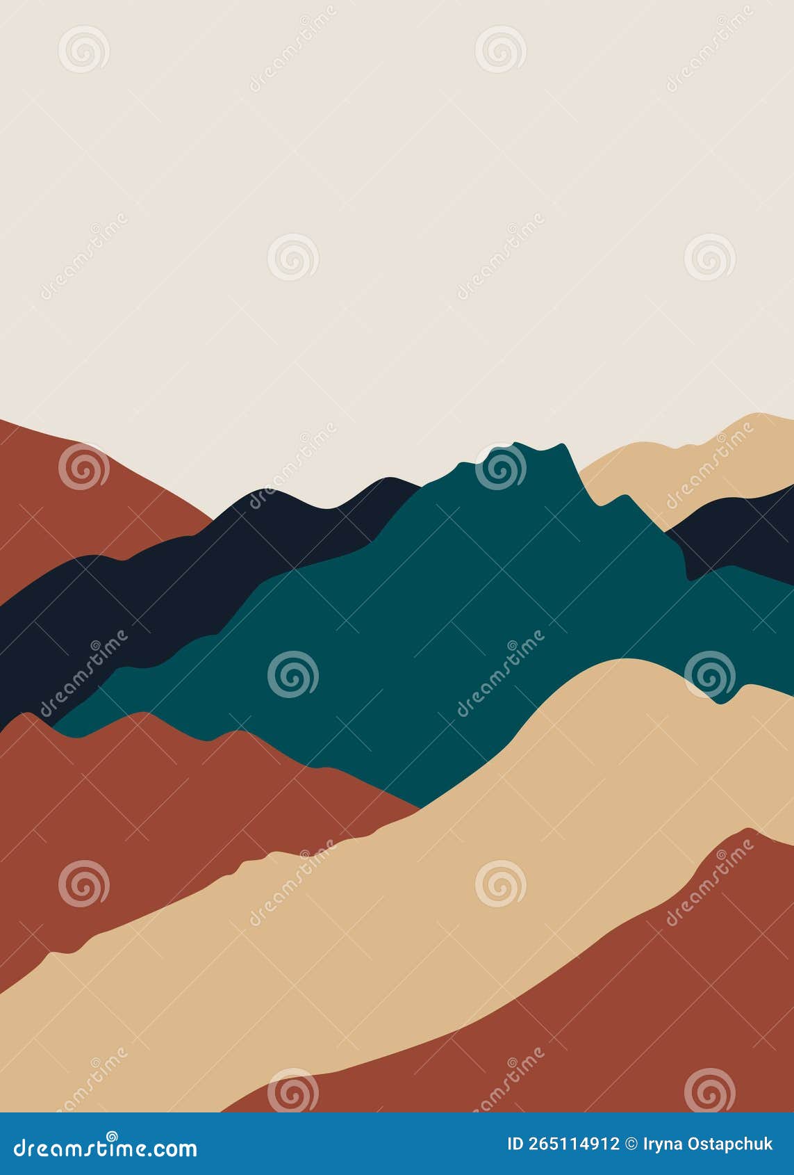 Landscape Background stock vector. Illustration of editable - 265114912