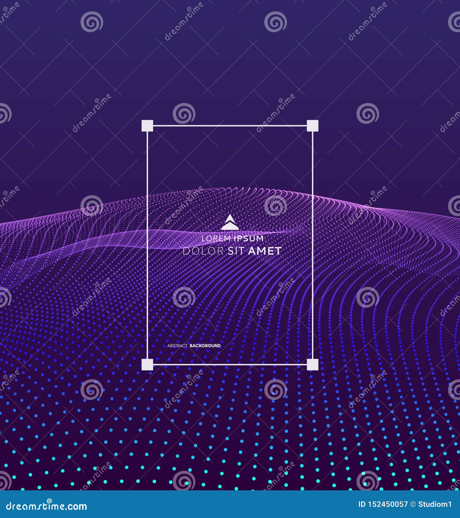 Landscape Background. Terrain. Cyberspace Grid Stock Vector ...