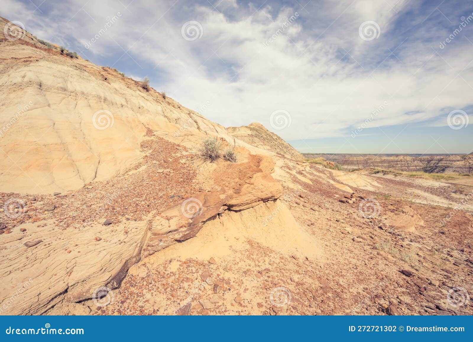 Landscape of the Badlands of Drumheller Stock Photo - Image of scenery ...