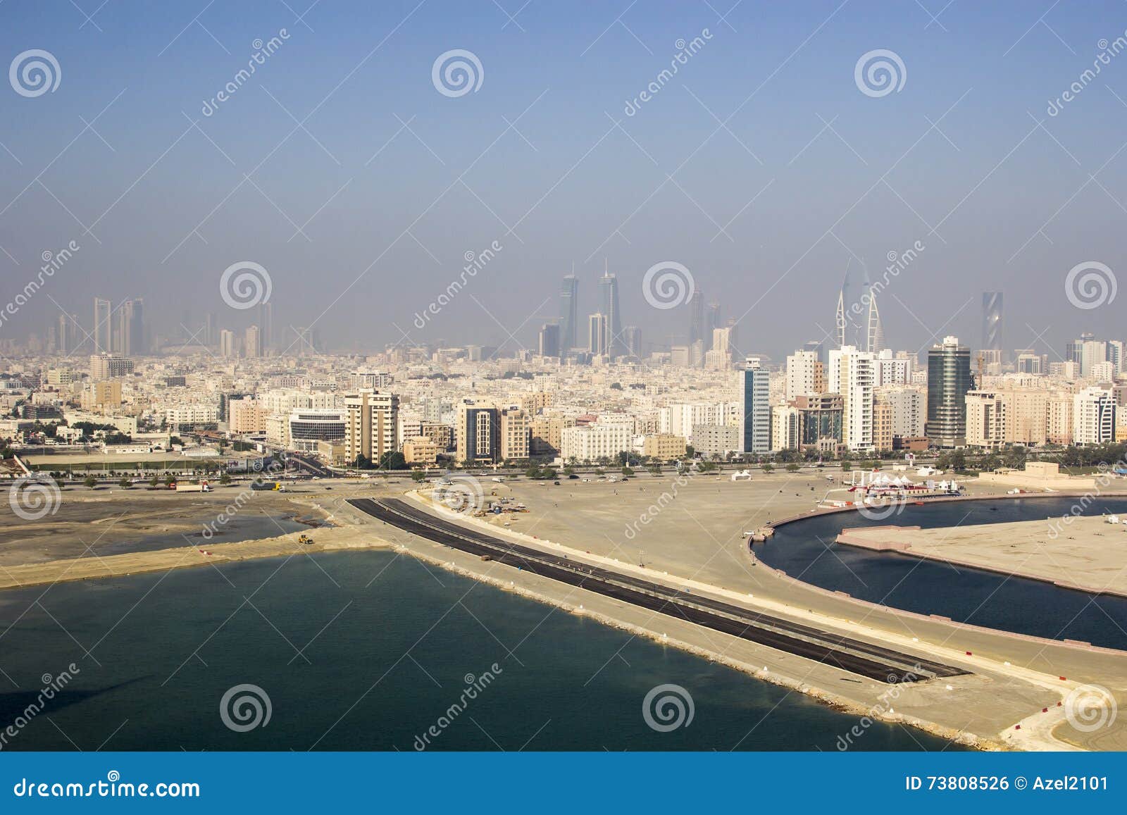 Landscape of Bahrain stock photo. Image of desert, clear - 73808526