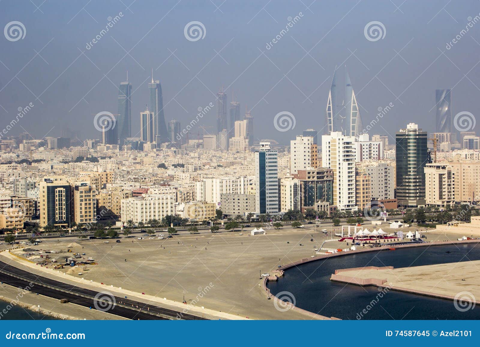 Landscape of Bahrain editorial image. Image of ocean - 74587645
