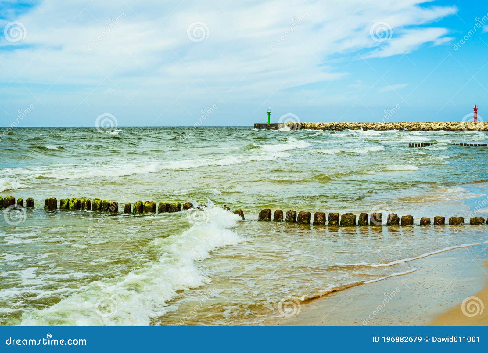 Landscape of a Baltic Seaside Stock Image - Image of coast, algae ...