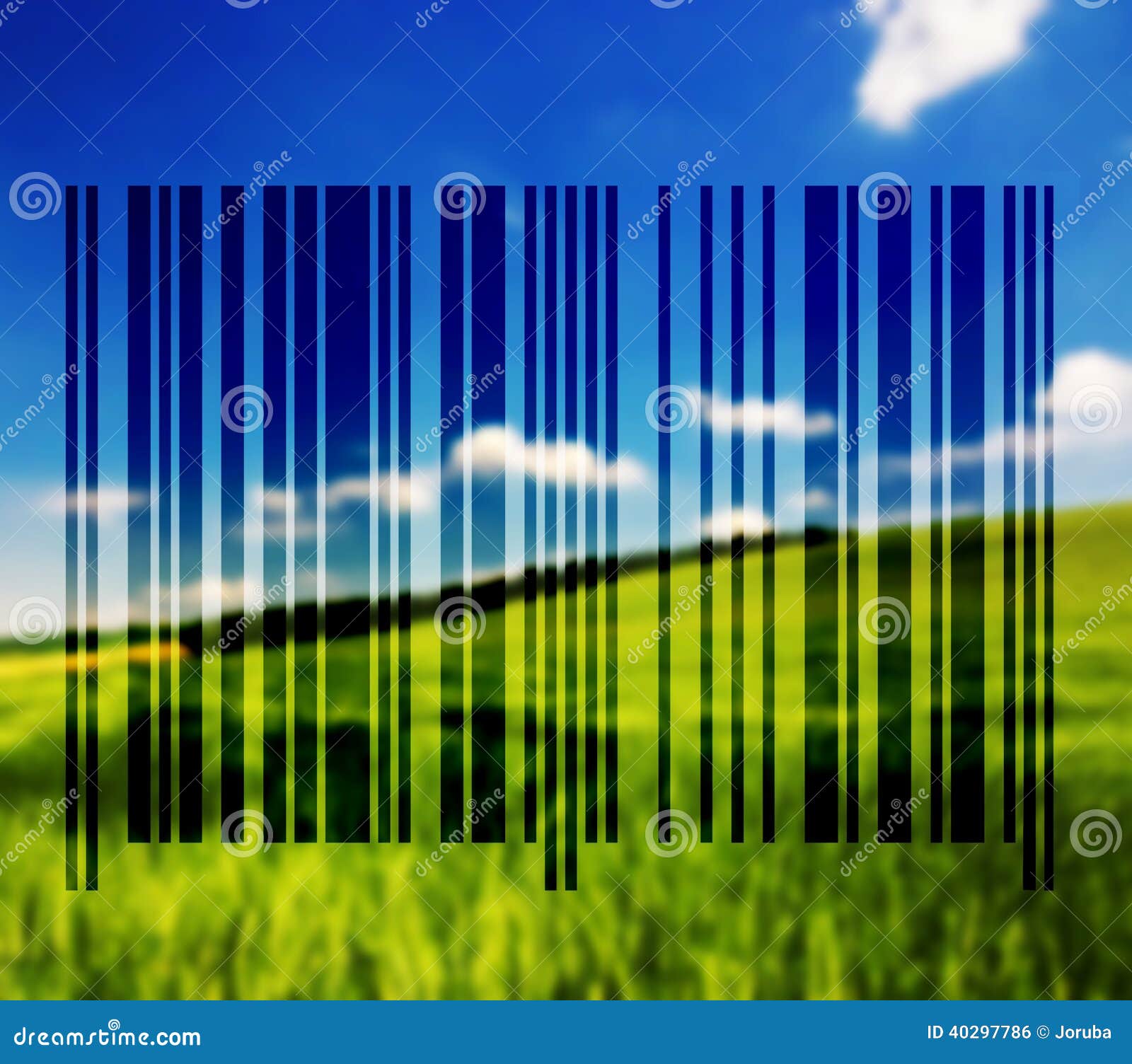 Landscape With Barcode Lines Royalty-Free Stock Image | CartoonDealer ...