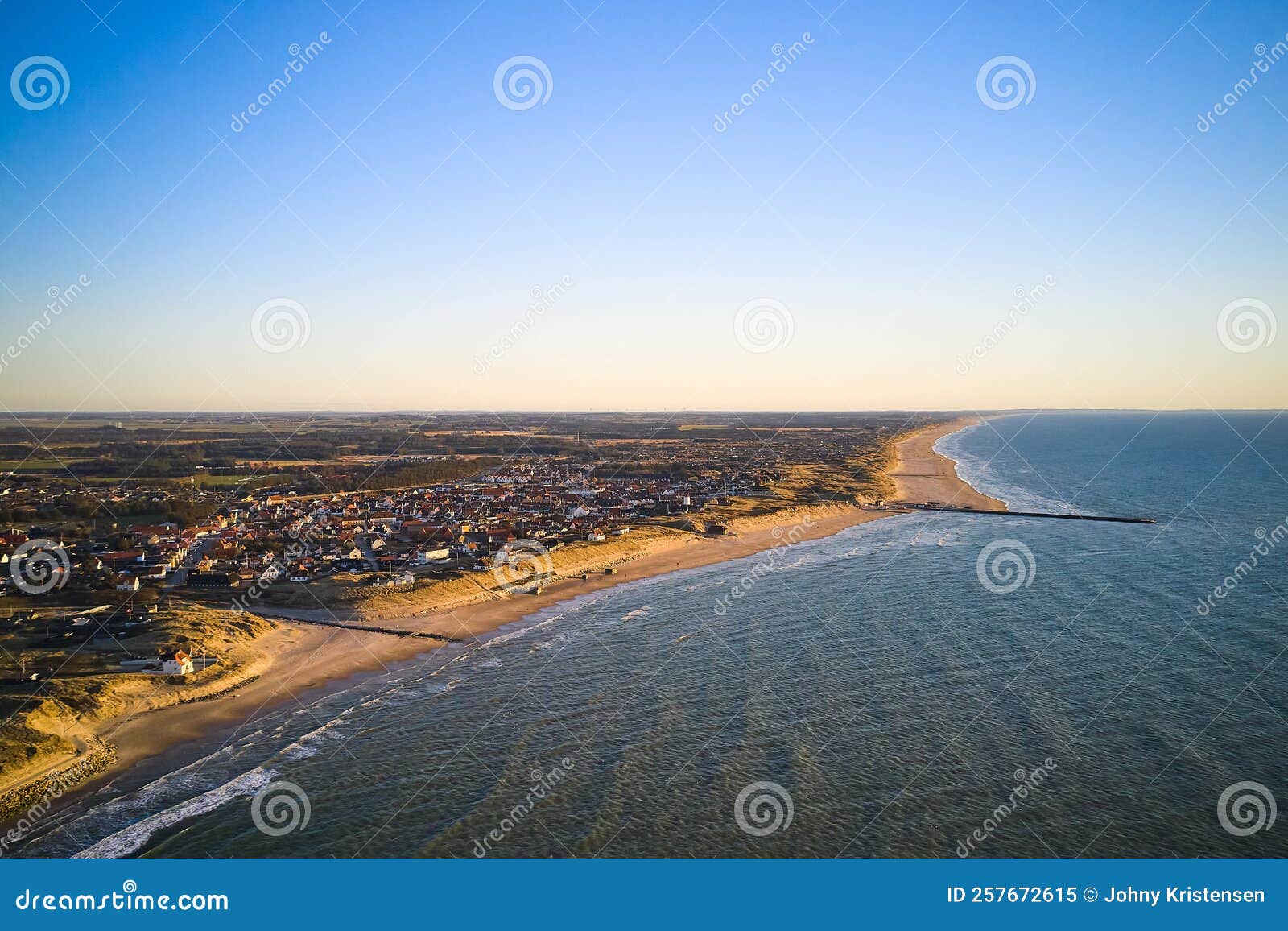 Landscape of Beach in Denmark Stock Image - Image of tourist, landmark ...