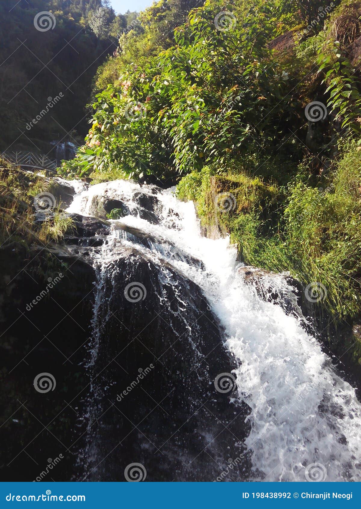 LANDSCAPE of BEAUTIFUL WATERFALL at HIMALAYAN MOUNTAIN RANGE Stock ...