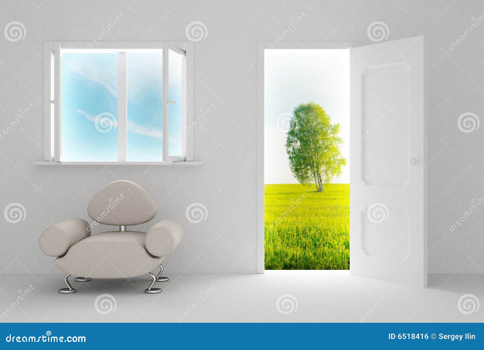 Landscape Open Door Window Stock Illustrations – 382 Landscape Open ...