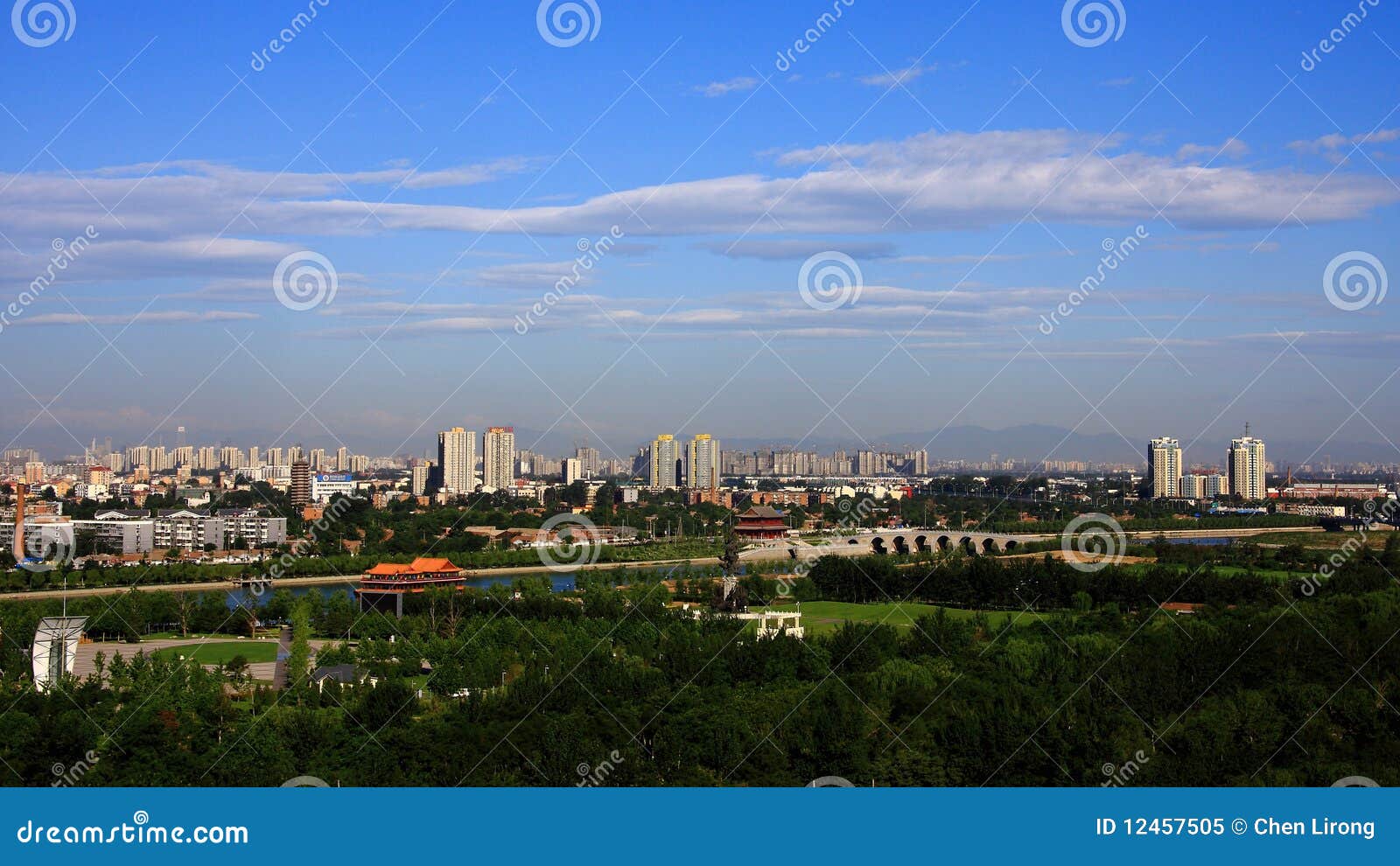 Landscape beijing stock image. Image of urbane, overview - 12457505