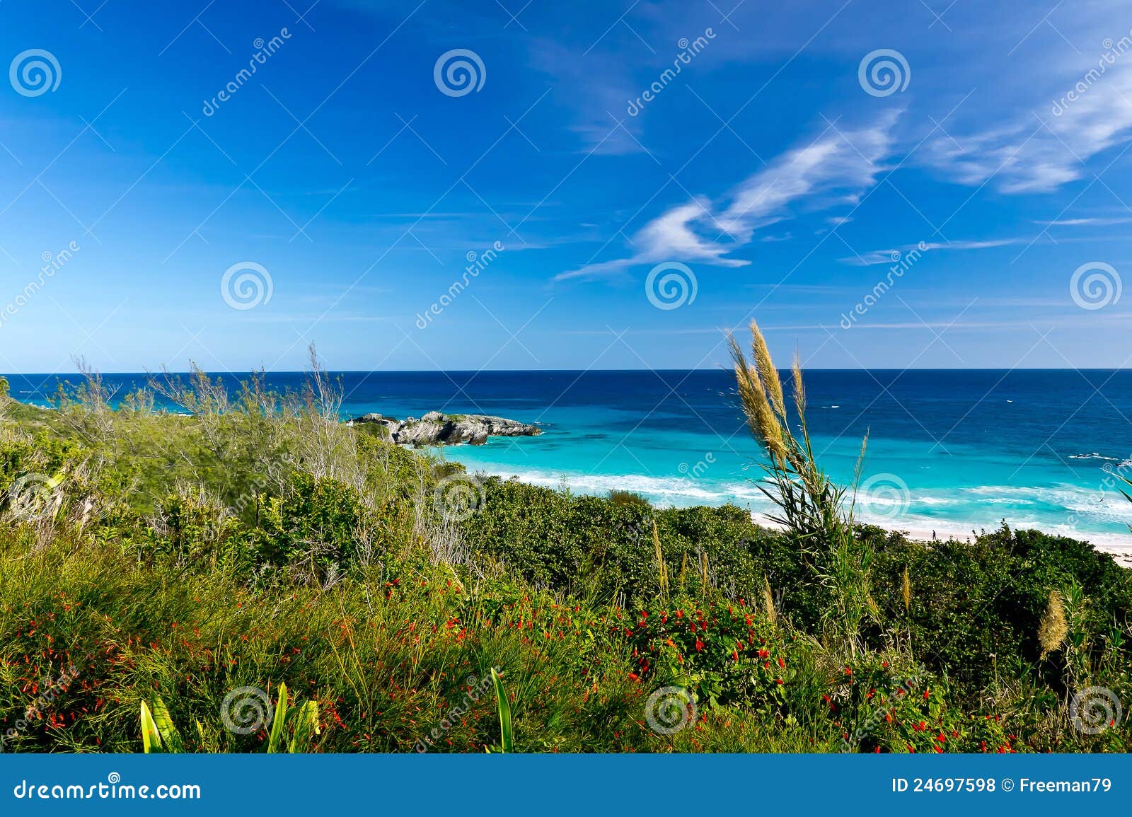 Landscape of Bermuda stock photo. Image of beach, landscape - 24697598