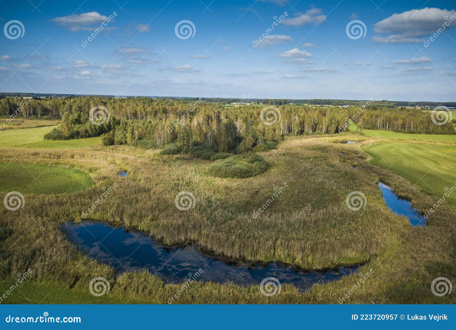 Landscape with the Biebrza from the Polish Podlasie Stock Image - Image ...