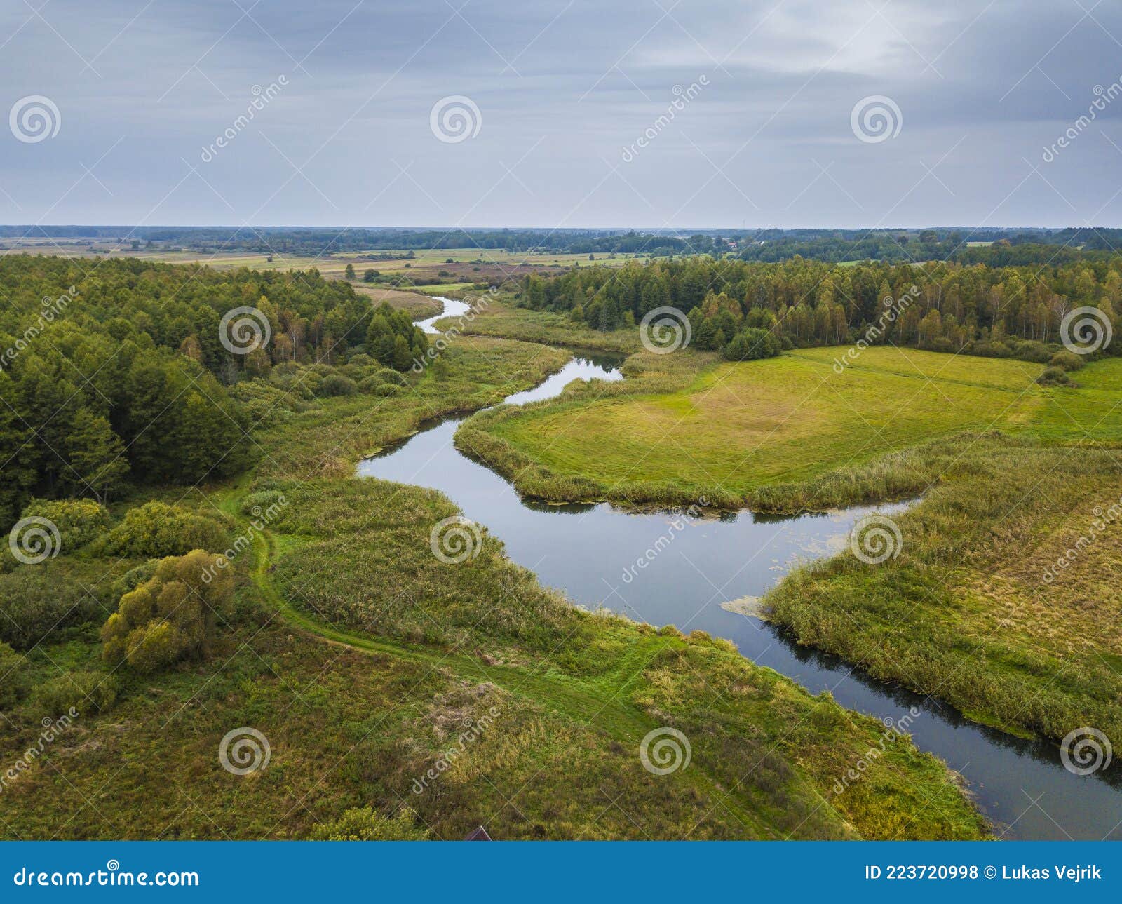 Landscape with the Biebrza from the Polish Podlasie Stock Photo - Image ...