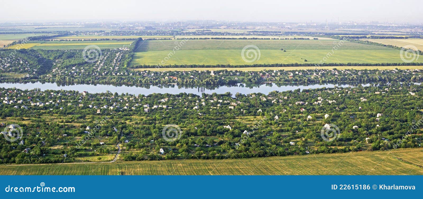 Landscape with a Bird S Eye View Stock Photo - Image of natural, city ...