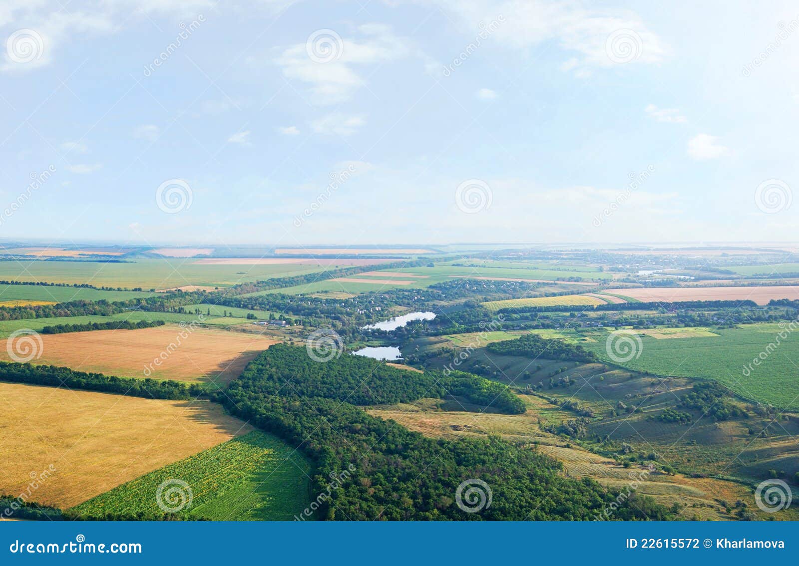 Landscape with a Bird S Eye View Stock Photo - Image of background ...