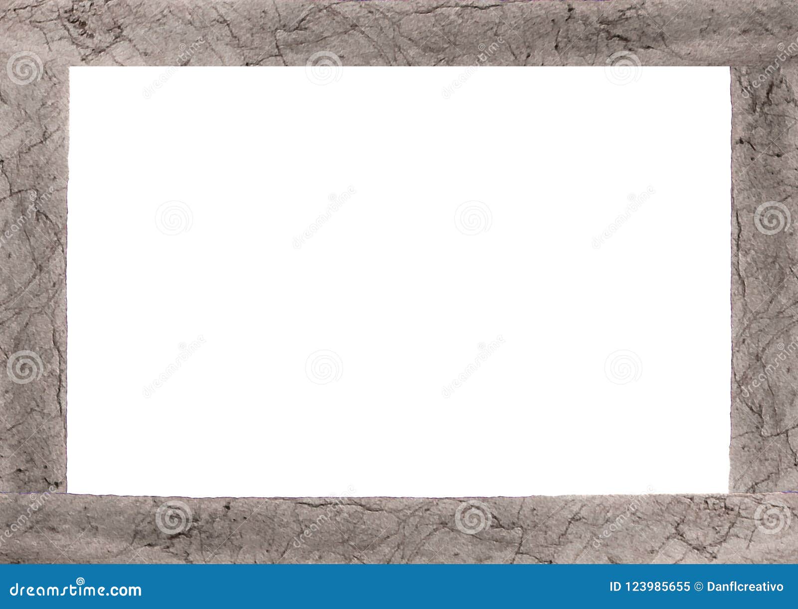 Landscape Blank Frame with Textured Borders Stock Image - Image of ...