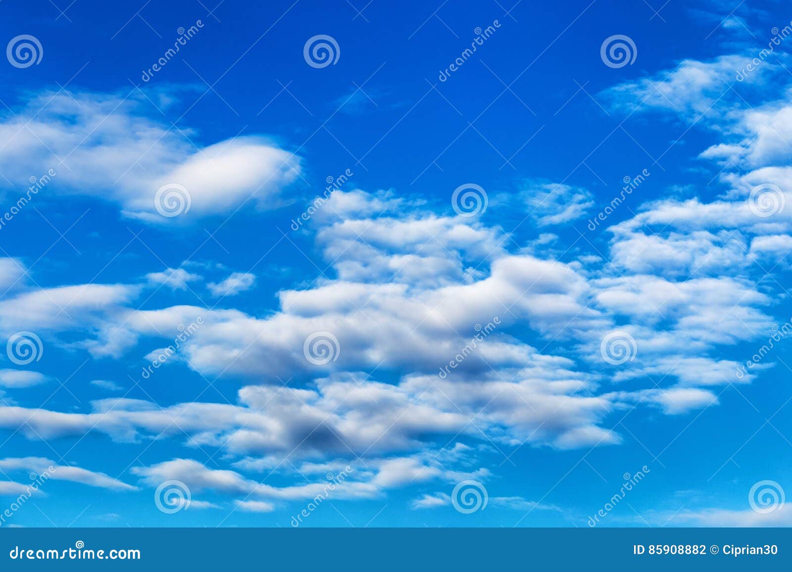 Landscape Blue Sky with Cloud in a Sunny Day, Background Detail Texture ...