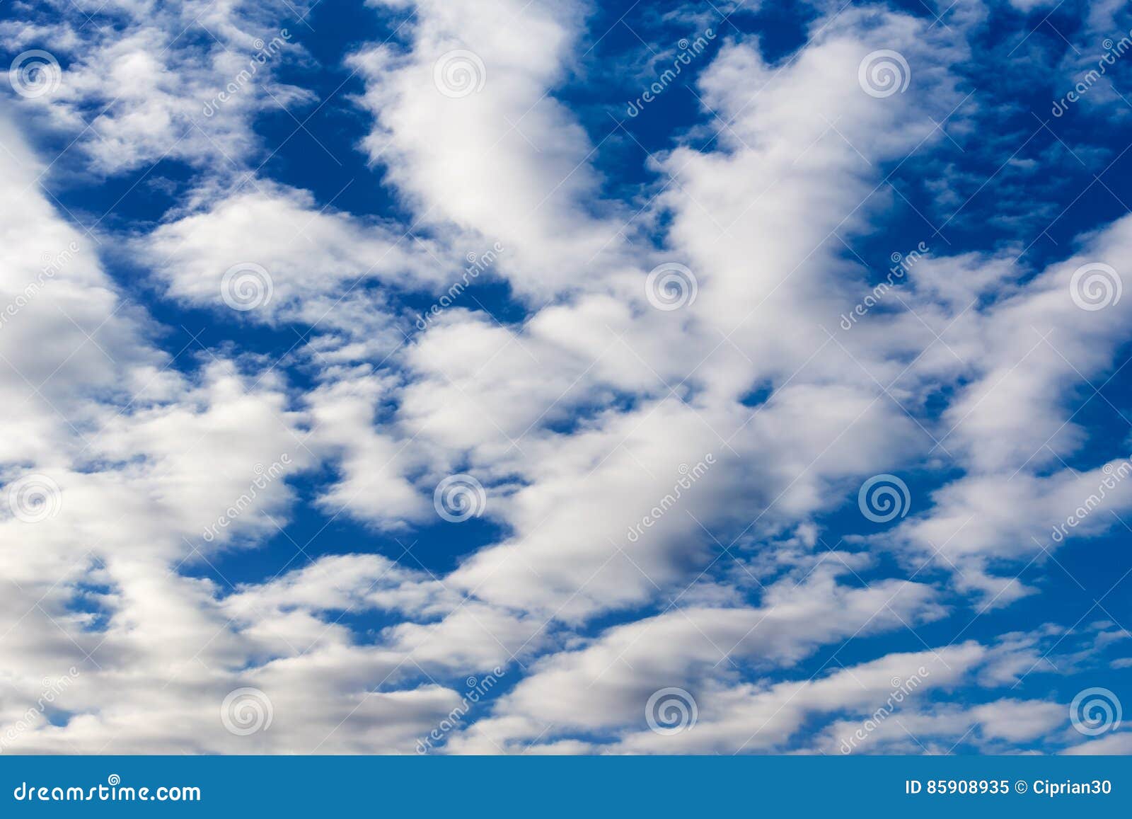 Landscape Blue Sky with Cloud in a Sunny Day, Background Detail Texture ...
