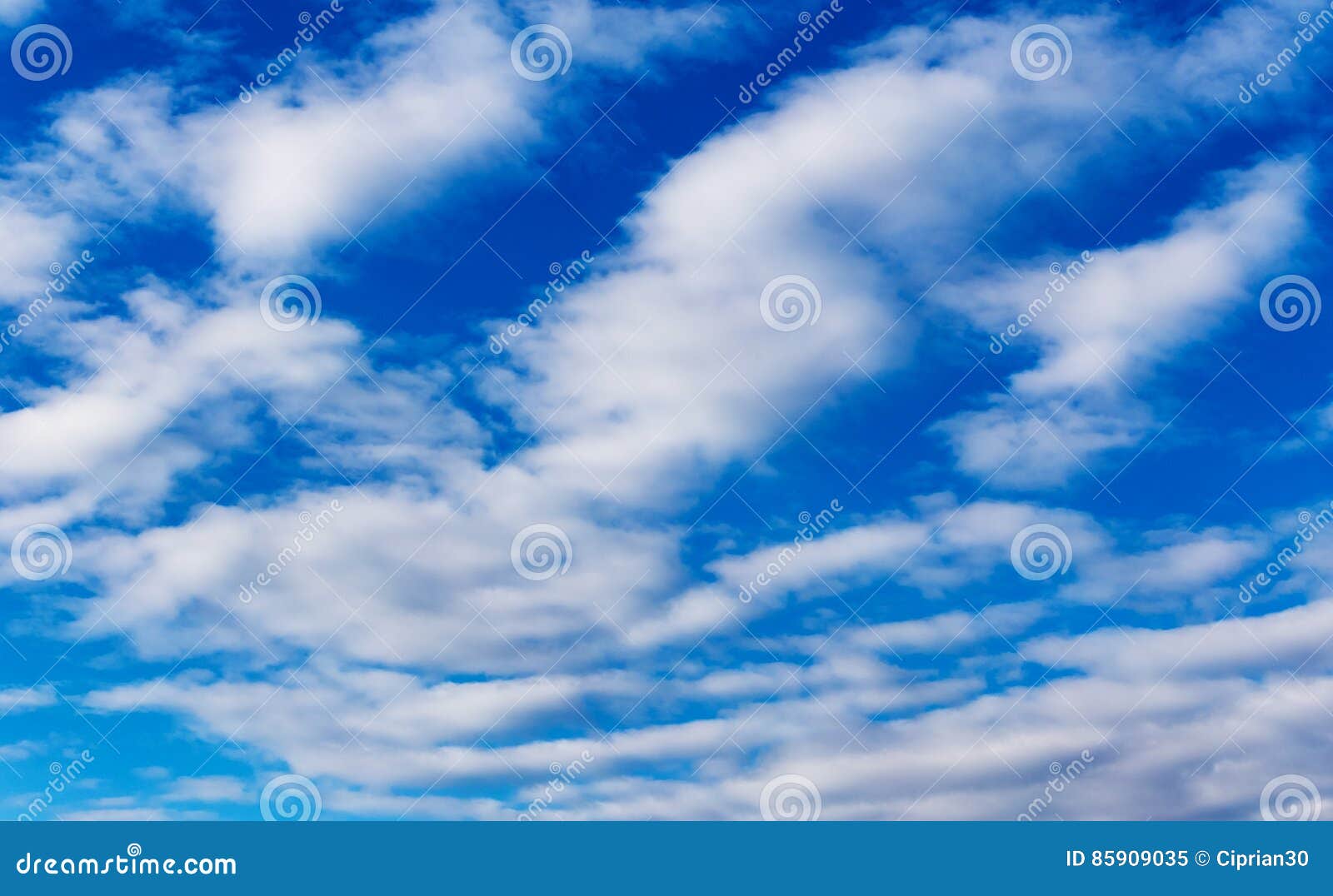 Landscape Blue Sky with Cloud in a Sunny Day, Background Detail Texture ...