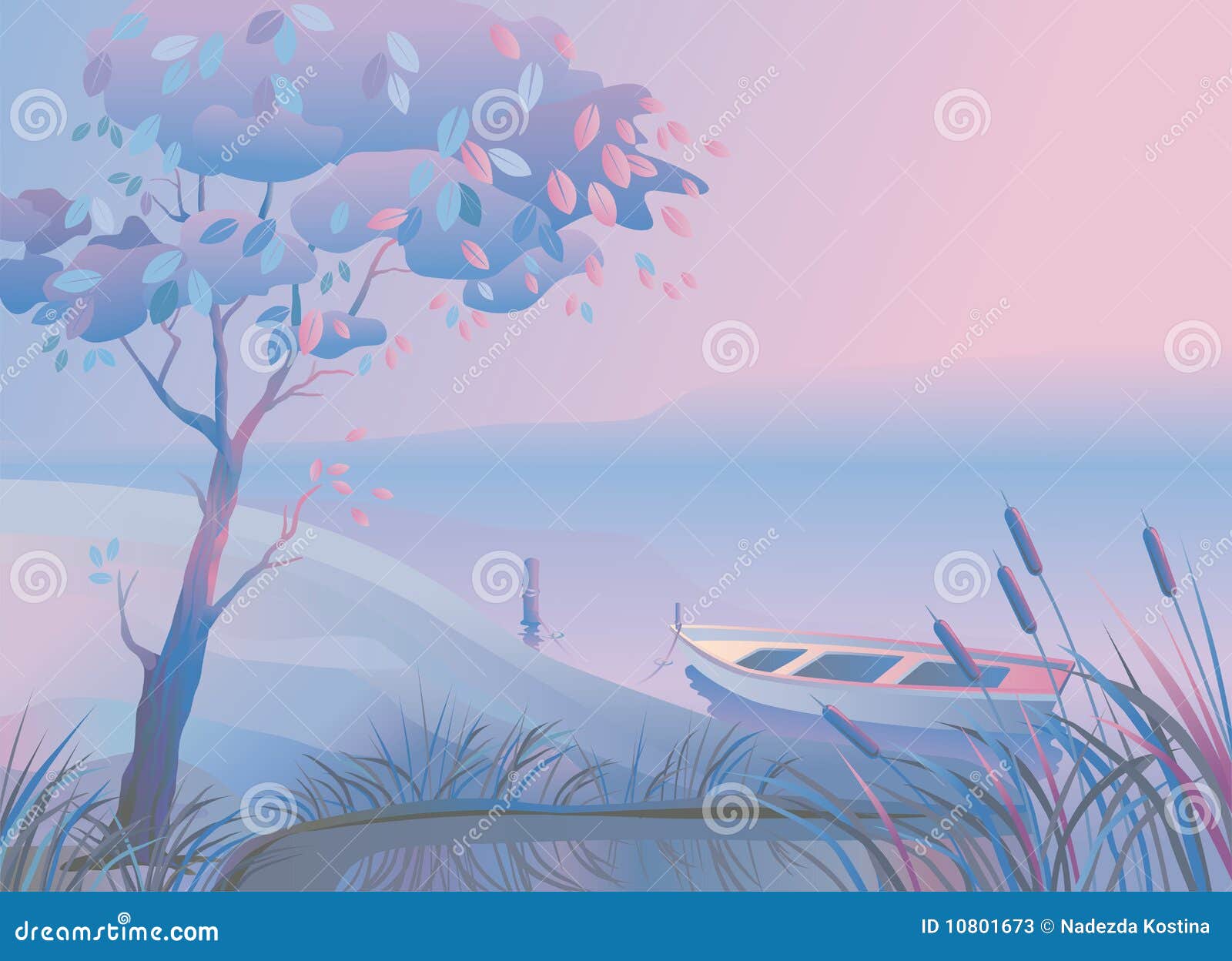 Reed Boat, Canoe Illustration, Drawing, Engraving, Ink, Line Art ...