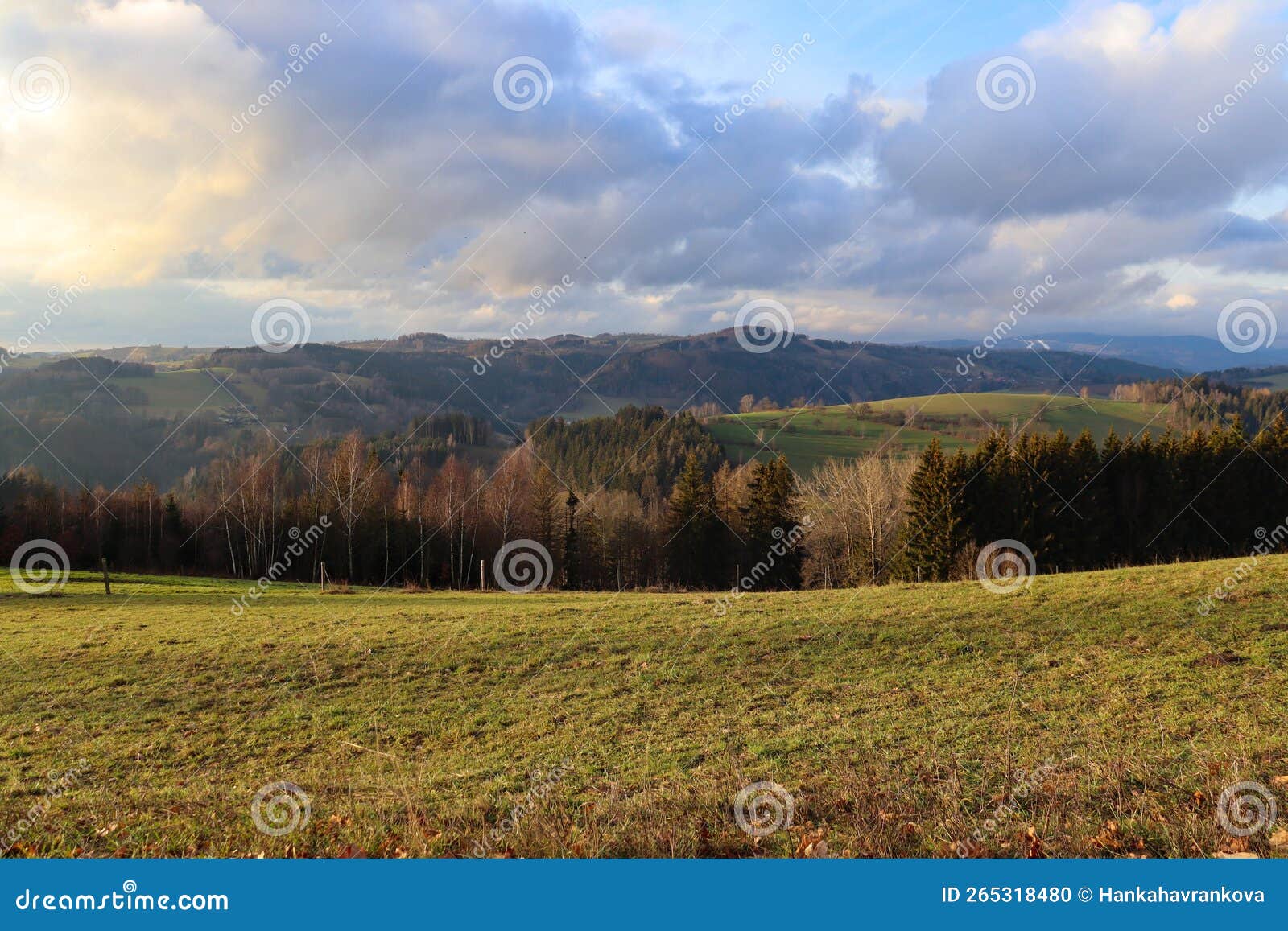 Landscape in Bohemia. Countryside View. Stock Photo - Image of prairie ...