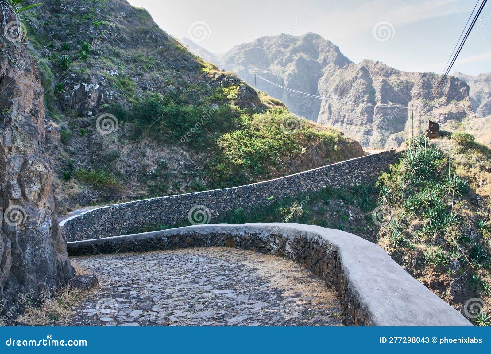 Landscape of Brava Island in the Archipelago of Cabo Verde Stock Image ...