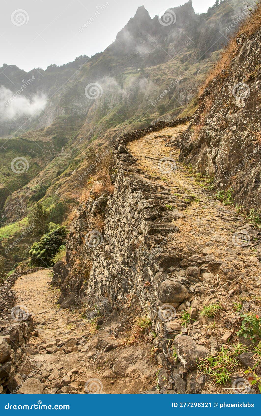 Landscape of Brava Island in the Archipelago of Cabo Verde Stock Image ...