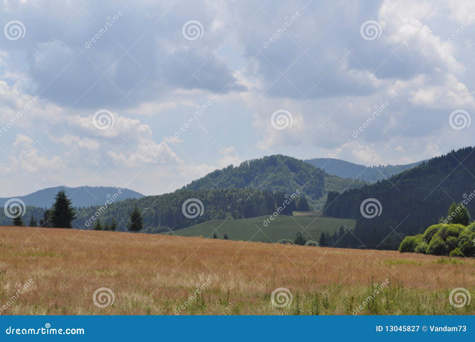 Landscape Brezno stock image. Image of mountains, slovakia - 13045827
