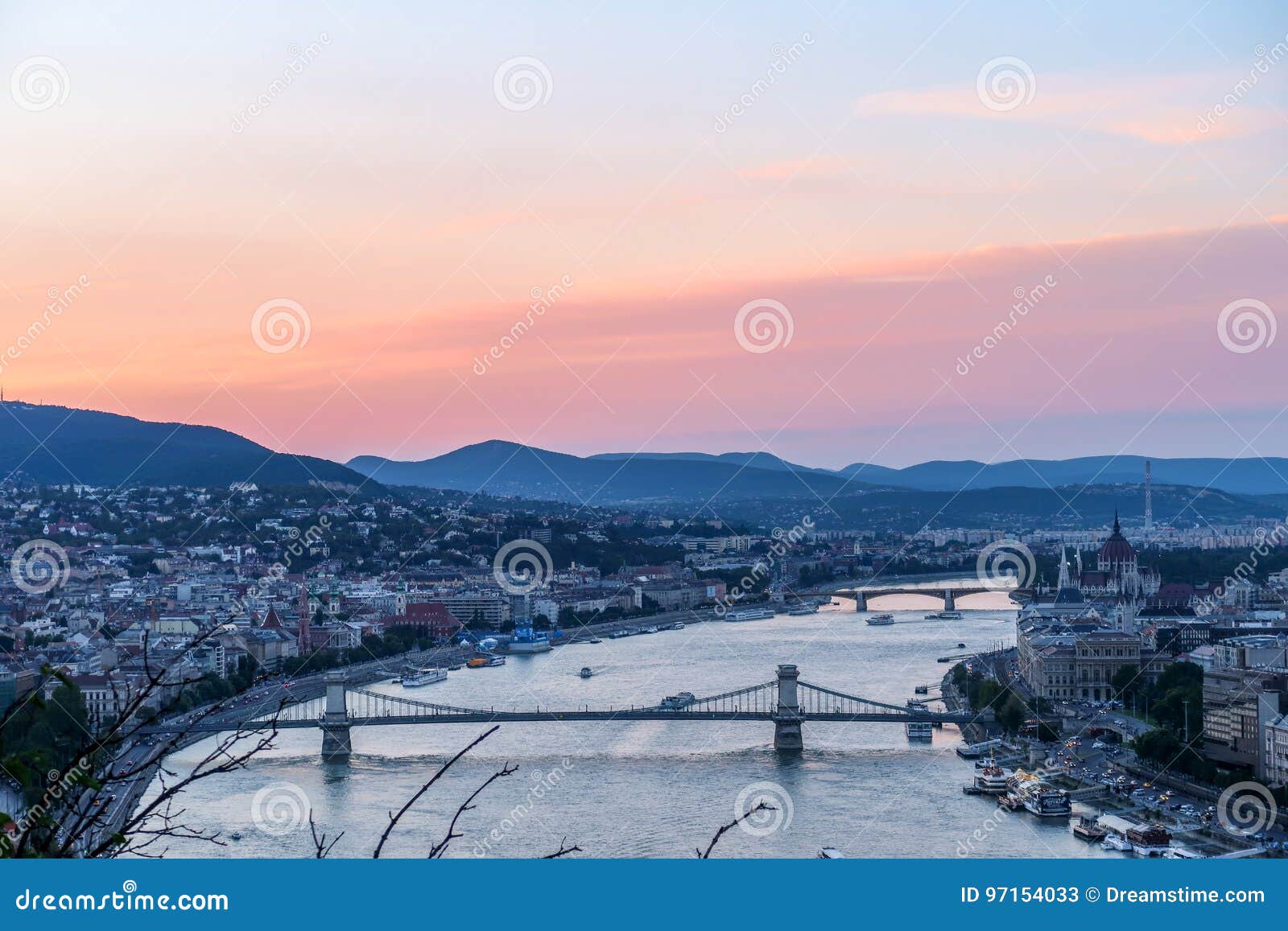 Landscape of Budapest Hungary Editorial Stock Photo - Image of budapest ...