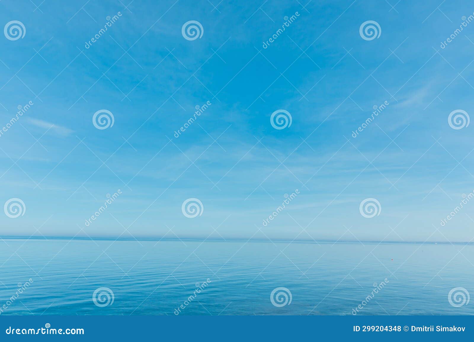 Beautiful Landscape Calm Calm Blue Sea and Sky Stock Photo - Image of ...