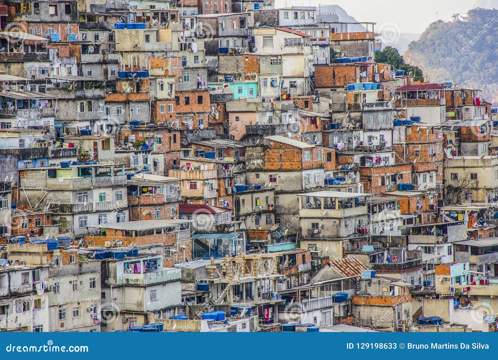 Cantagalo favela stock image. Image of damage, favela - 129198633