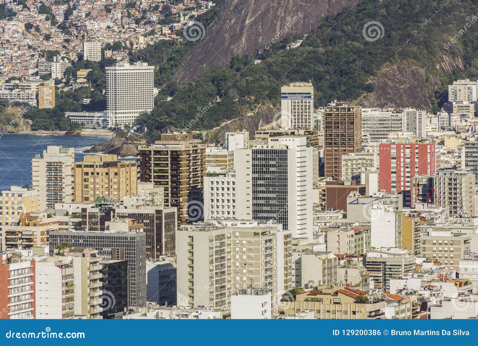 Landscape of the Cantagalo Favela Stock Photo - Image of brick, junk ...