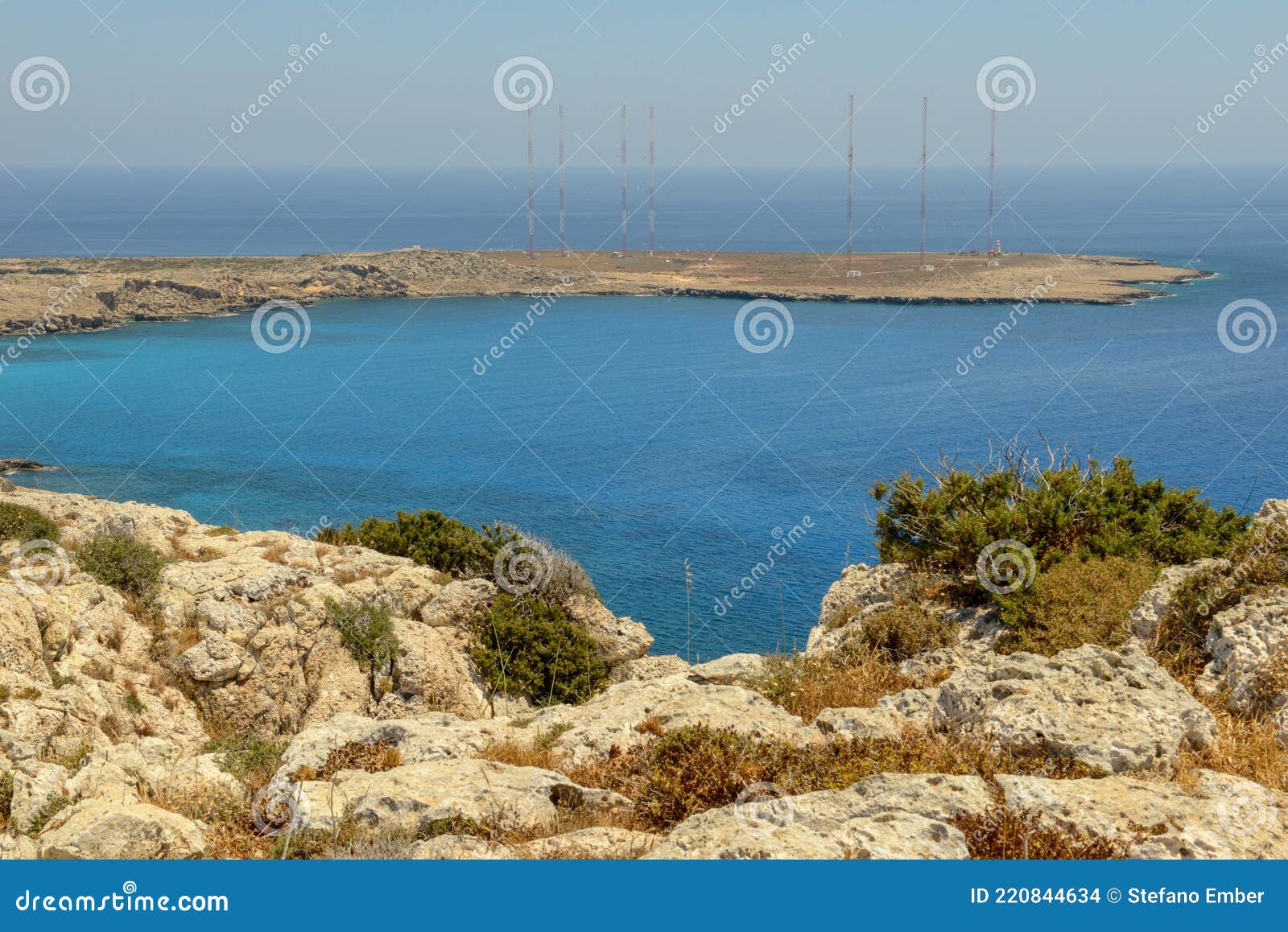 Landscape of Cape Greco in Cyprus Stock Photo - Image of cape, landmark ...