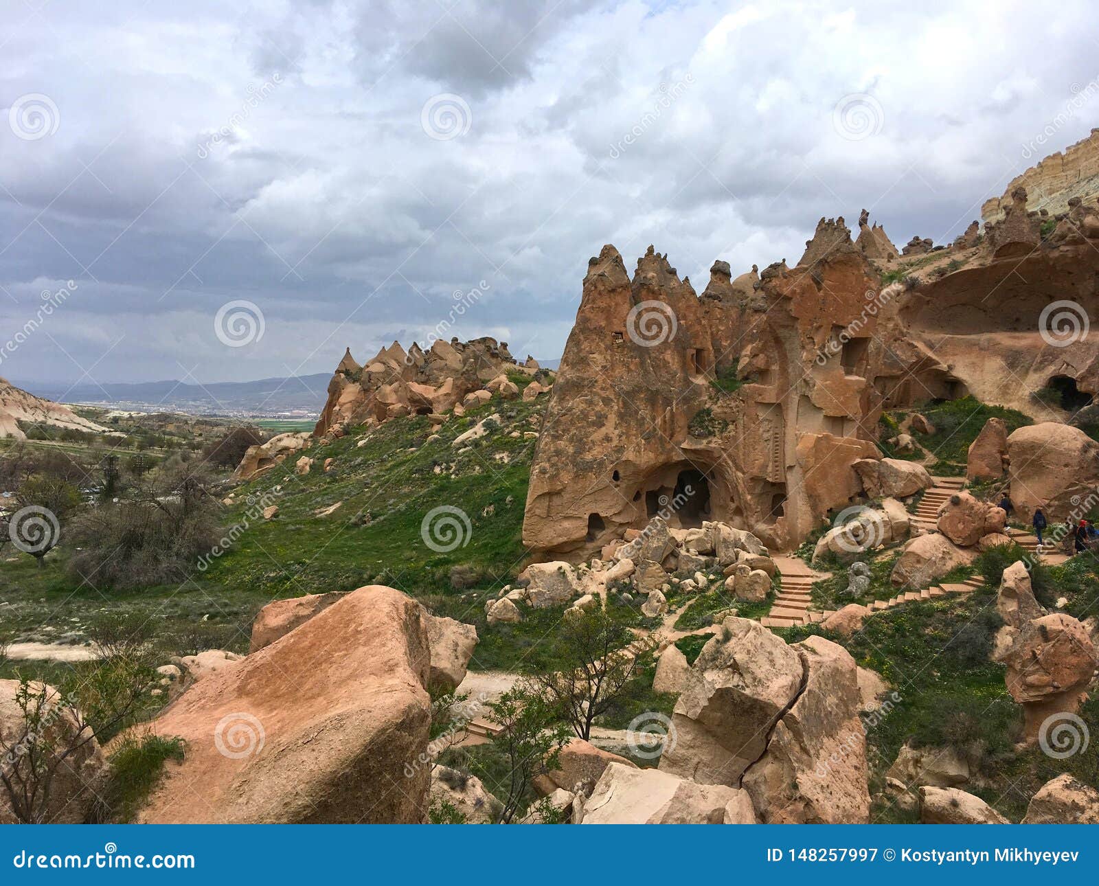 Landscape of Cappadocia stock image. Image of landscape - 148257997