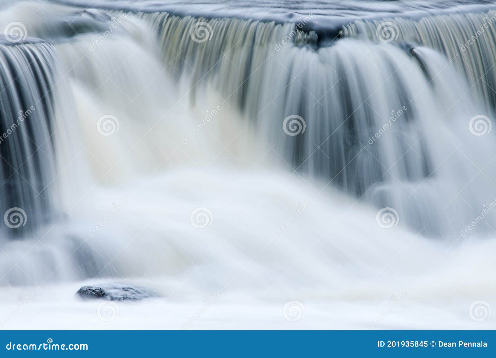 Rabbit River Cascade stock image. Image of flowing, natural - 201935845
