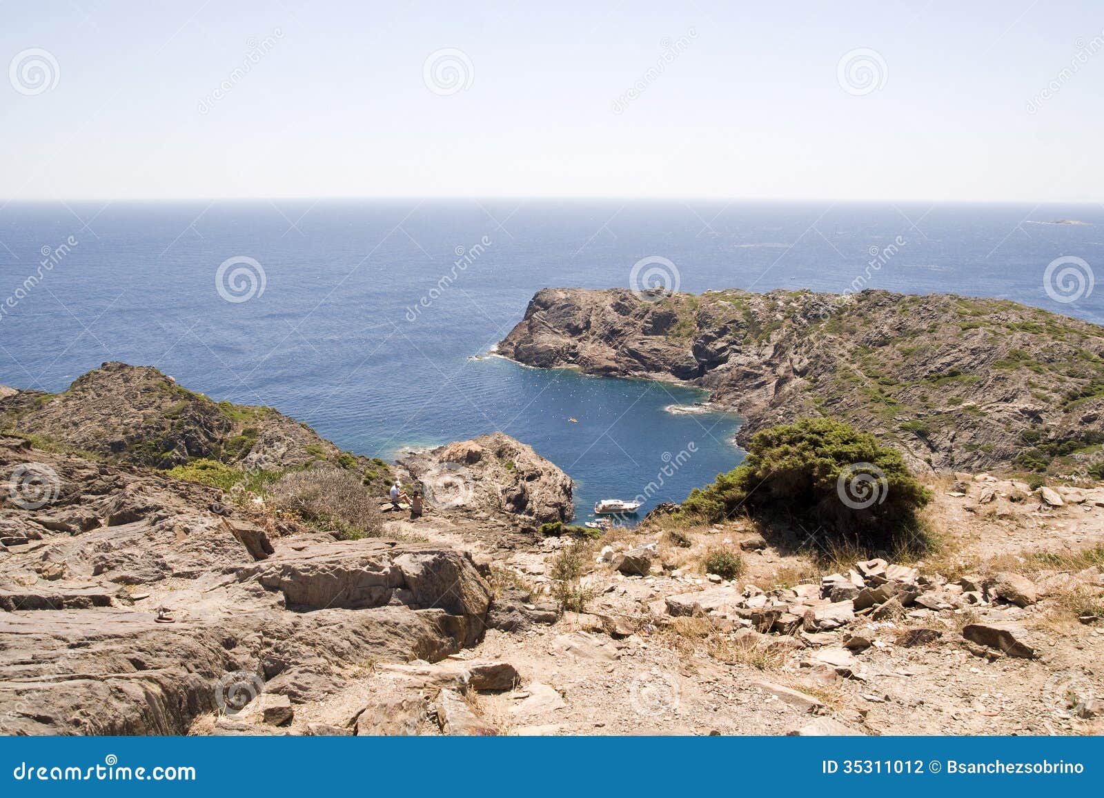 Landscape on the Catalan Coast Stock Photo - Image of spain, horizontal ...