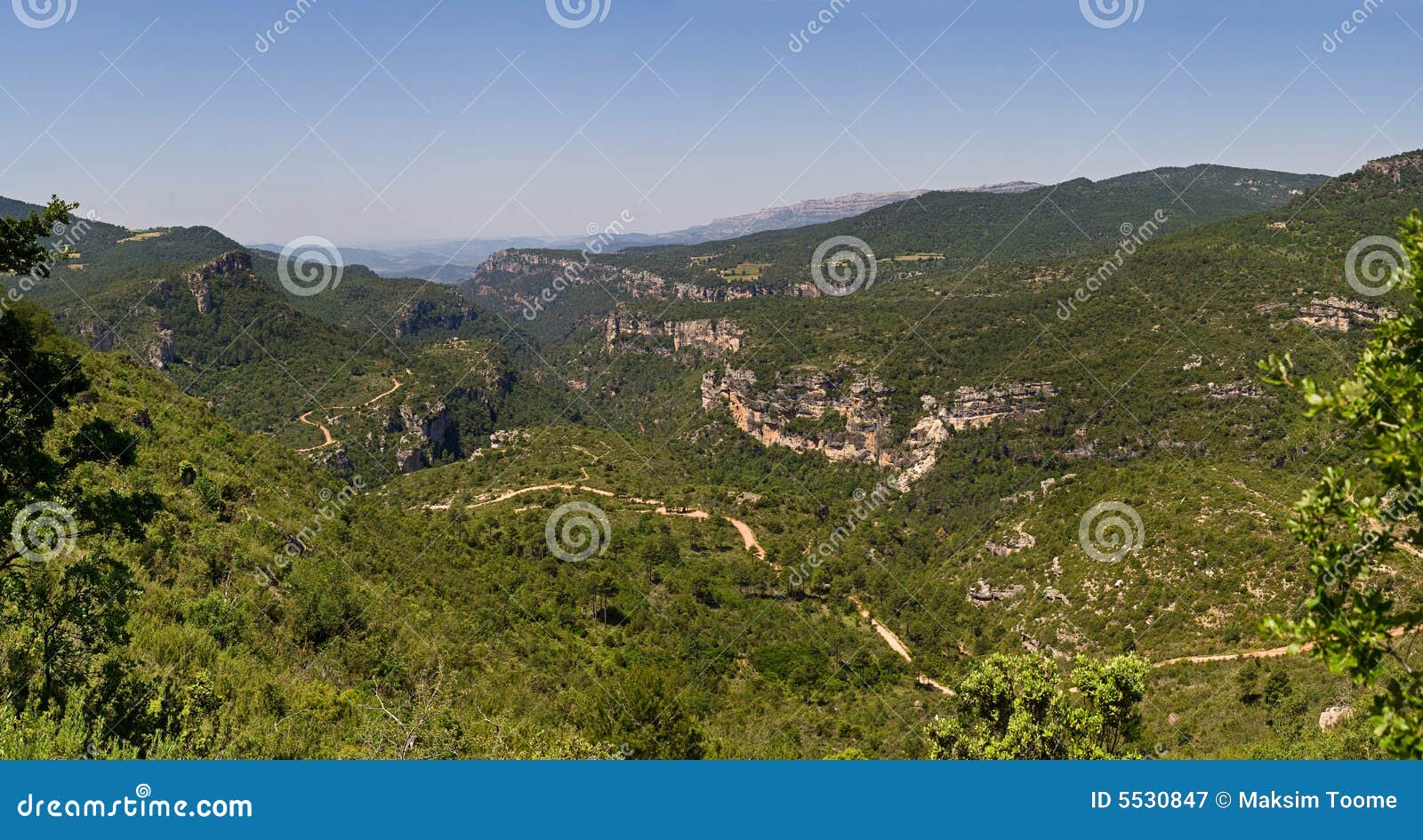 Landscape in Catalonia, Spain Stock Image - Image of spain, trees: 5530847