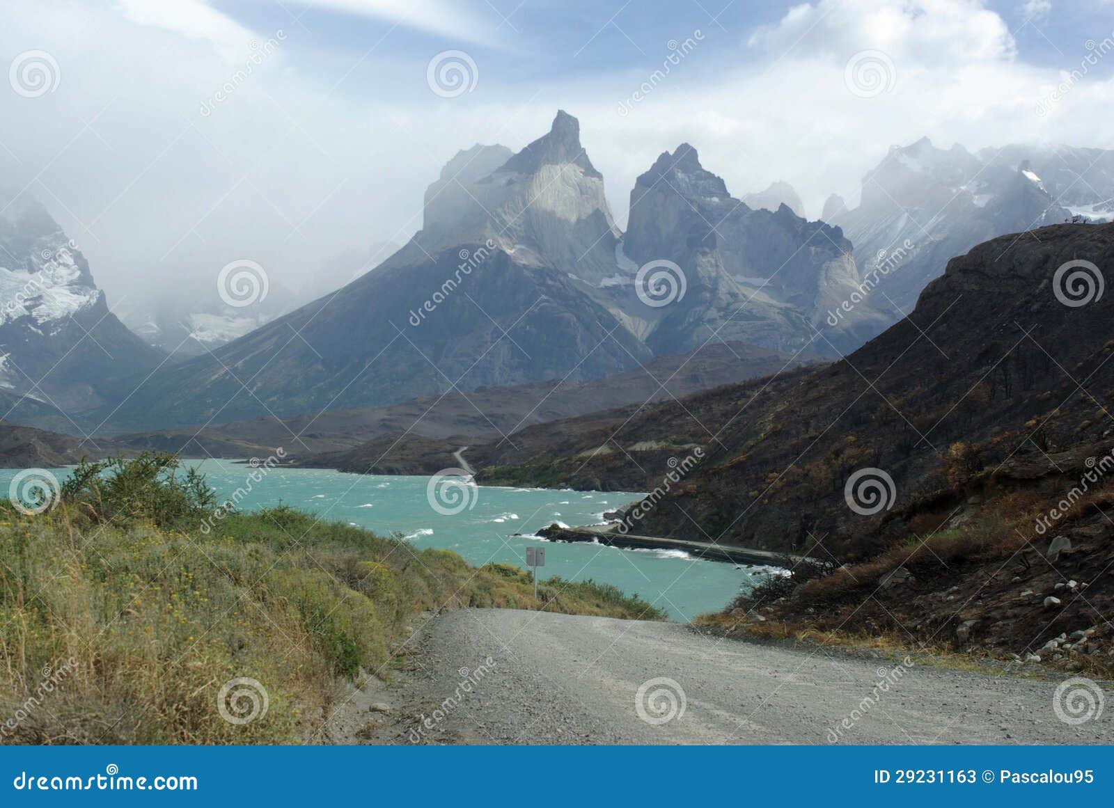 Landscape in Chile stock image. Image of lake, mountain - 29231163
