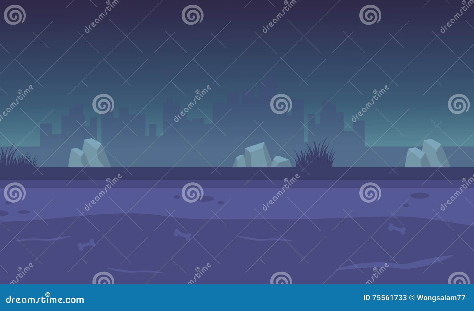 Landscape City for Backgrounds Game Stock Vector - Illustration of ...