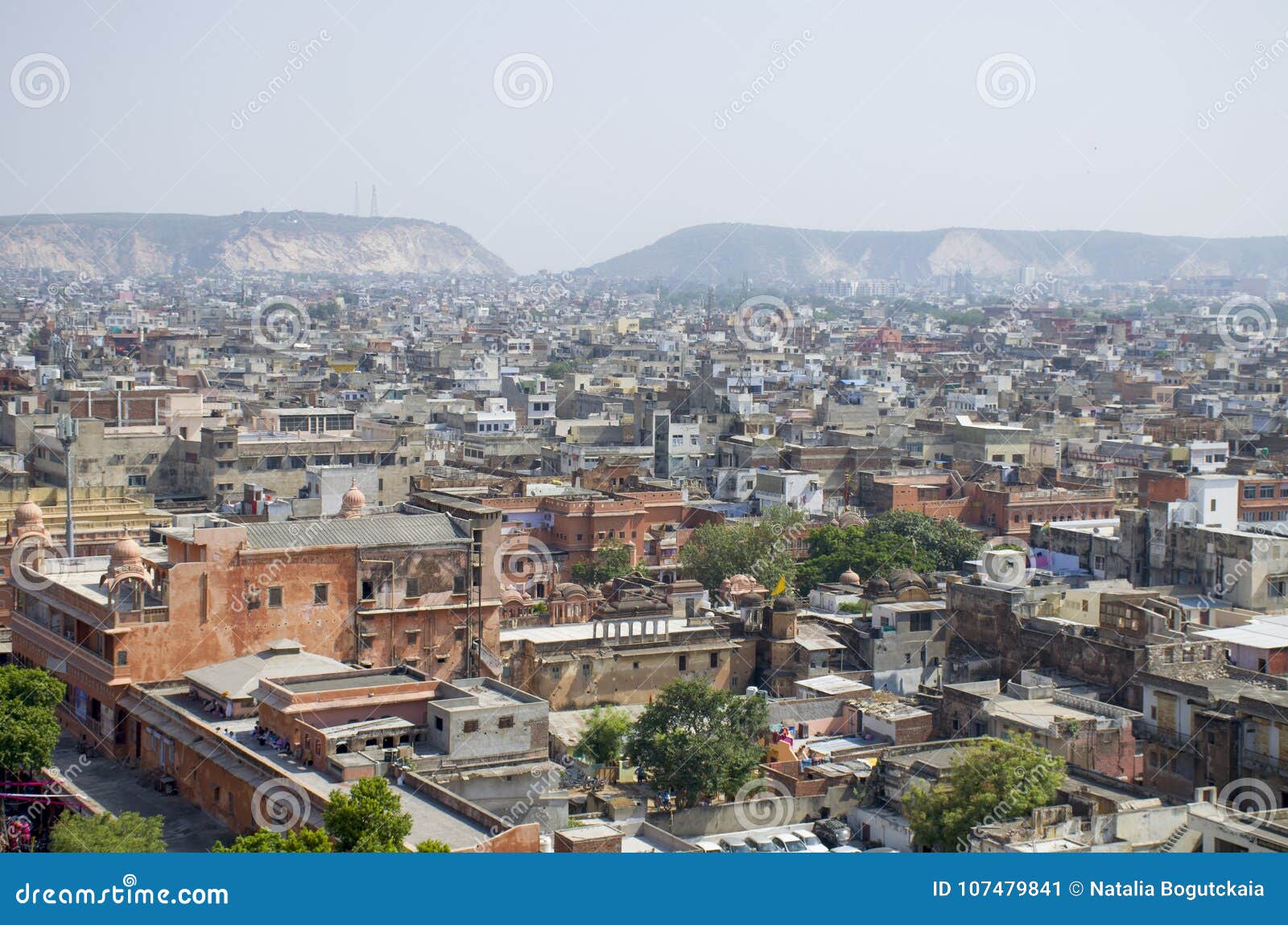 Landscape of the City of Jaipur in India the Top View Stock Image ...