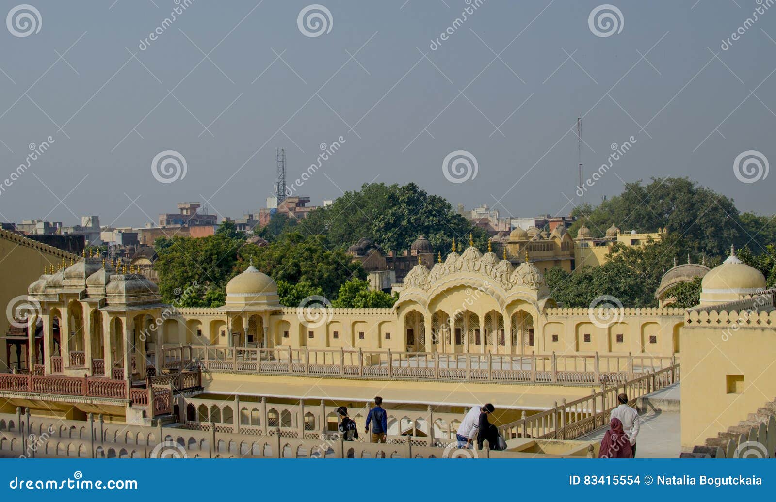Landscape the City of Jaipur in India the Top View Editorial Stock ...