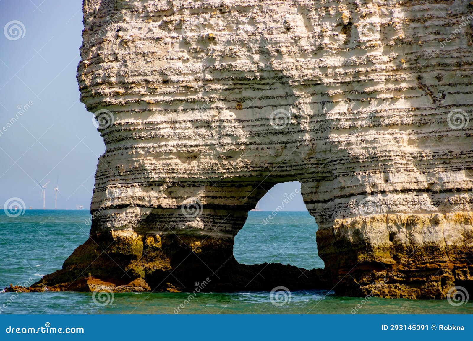 Landscape of the Cliffs in Etretat, Normandy, France Stock Image ...
