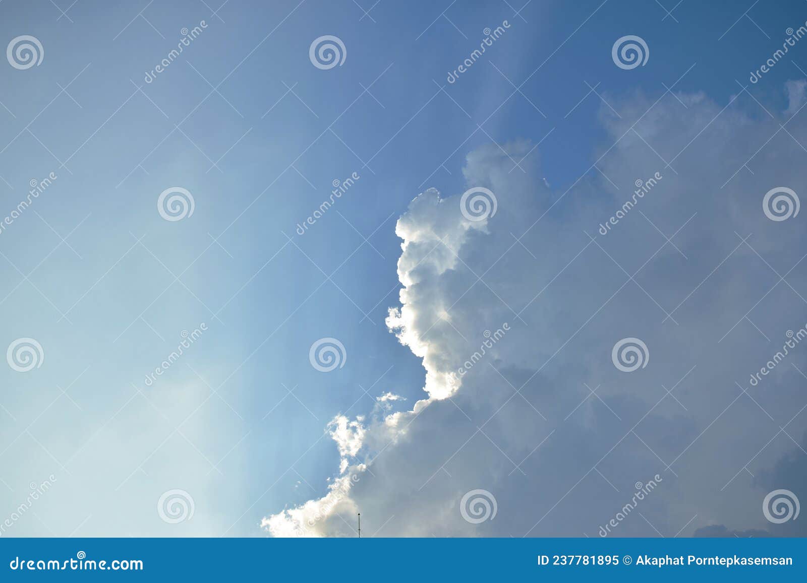 Landscape of Cloud Floating on Sky Background and Texture Stock Image ...