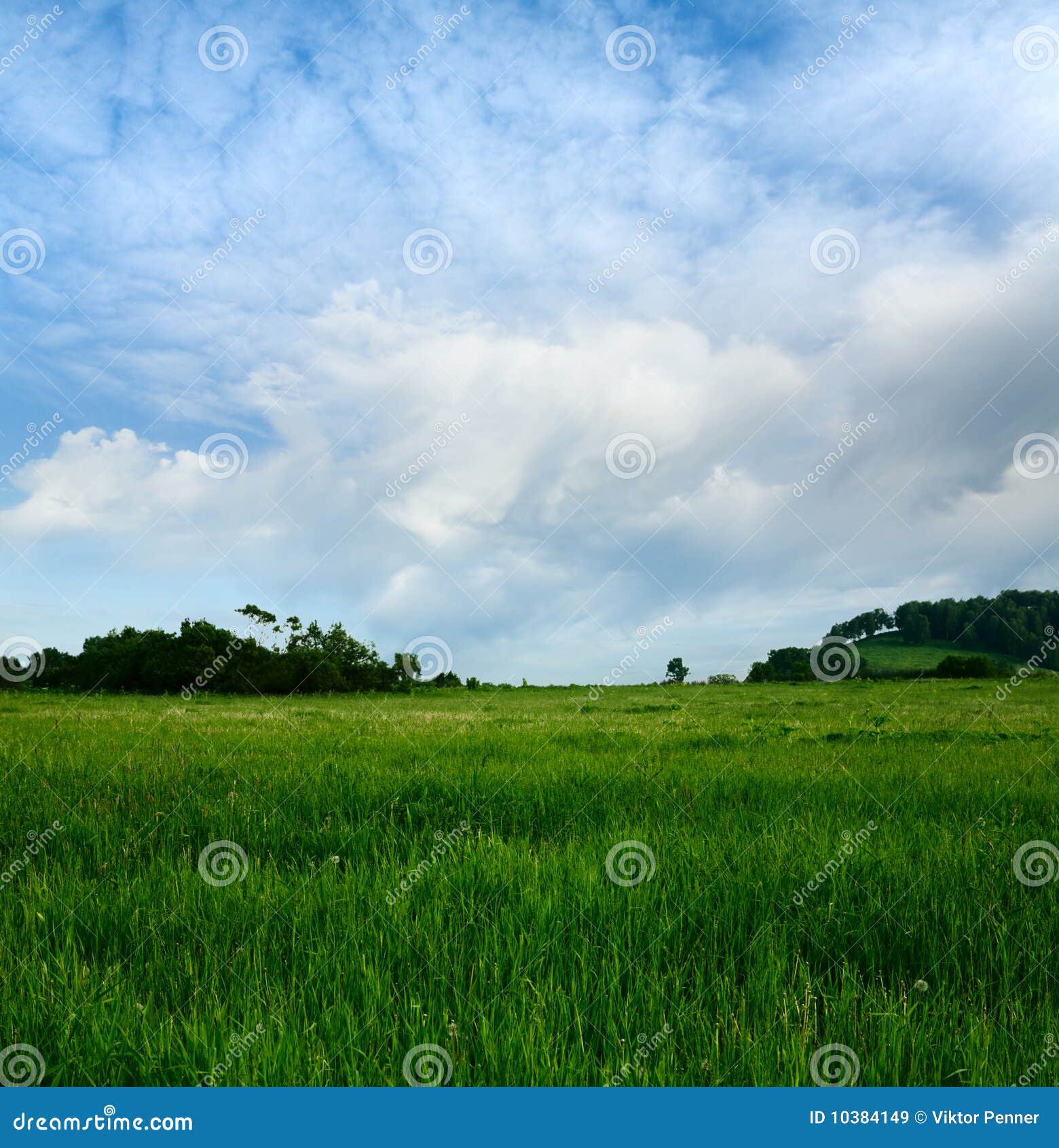 Landscape and cloudy sky stock image. Image of field - 10384149