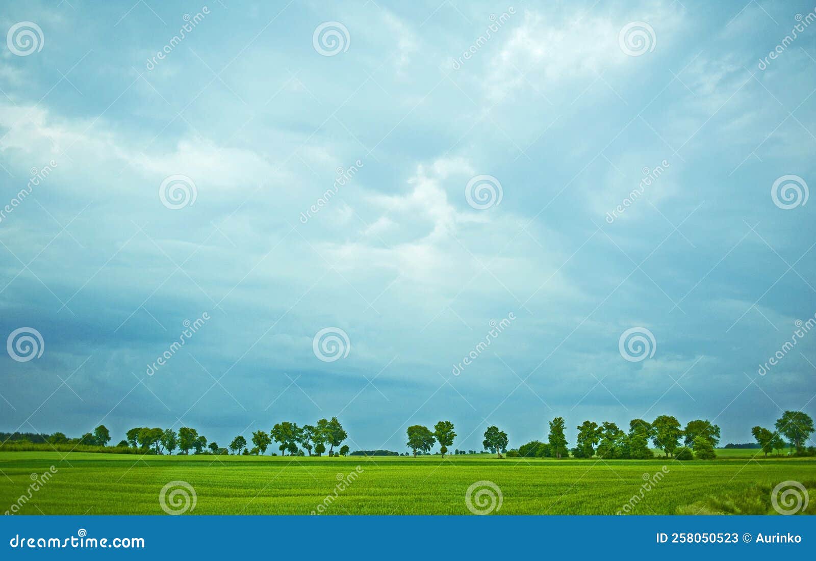 Landscape with cloudy sky stock image. Image of country - 258050523