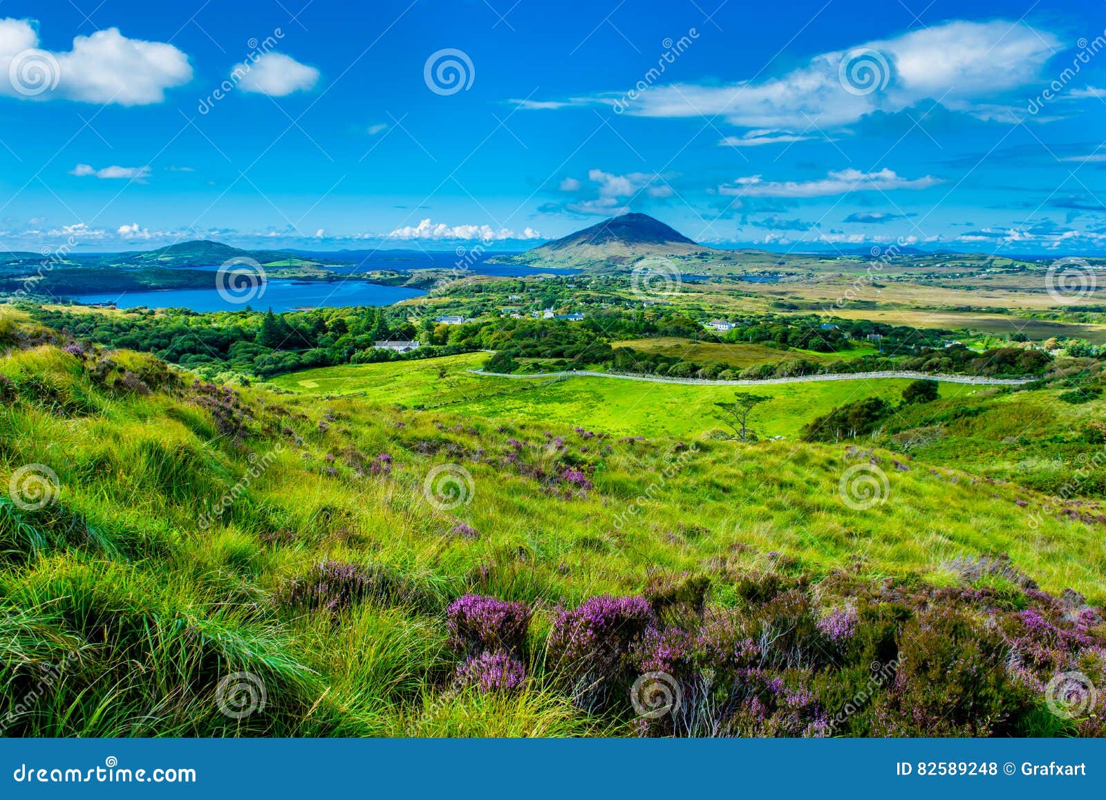 Landscape and Coast Connemara in Ireland Stock Photo - Image of ...