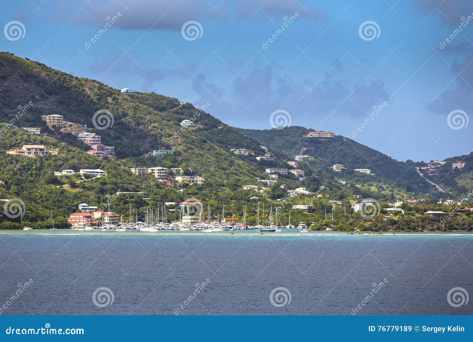 Landscape of Coastline of the British Virgin Islands Stock Image ...
