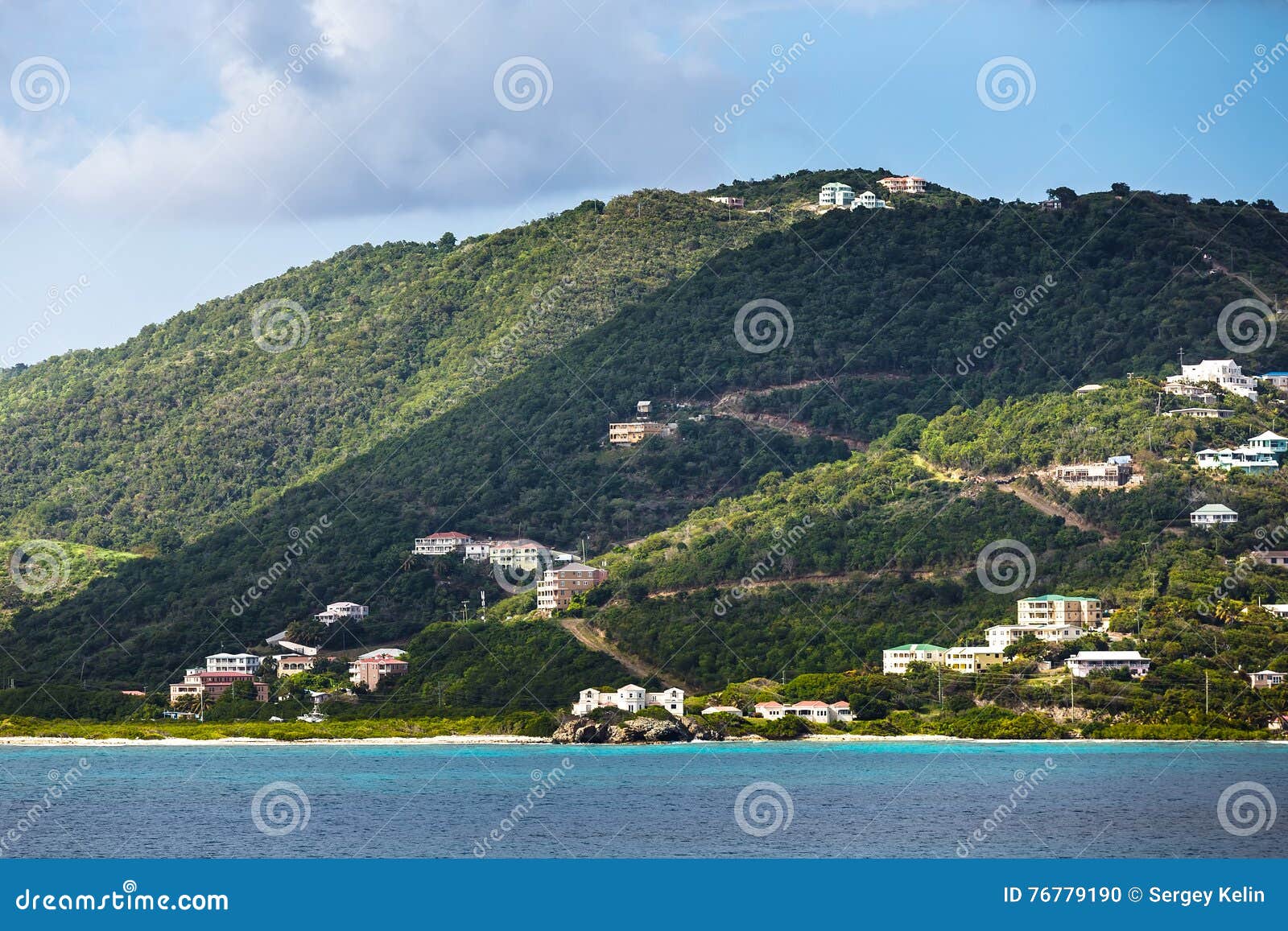 Landscape of the Coastline of the British Virgin Islands Stock Photo ...