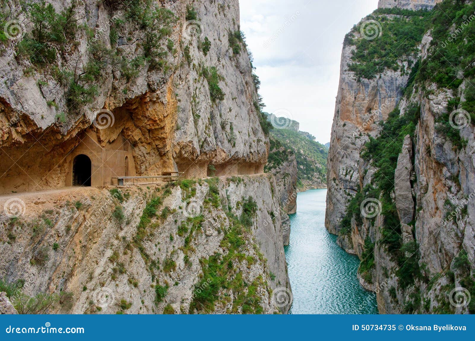 Landscape In Congost De Mont-rebei , Spain Stock Photography ...