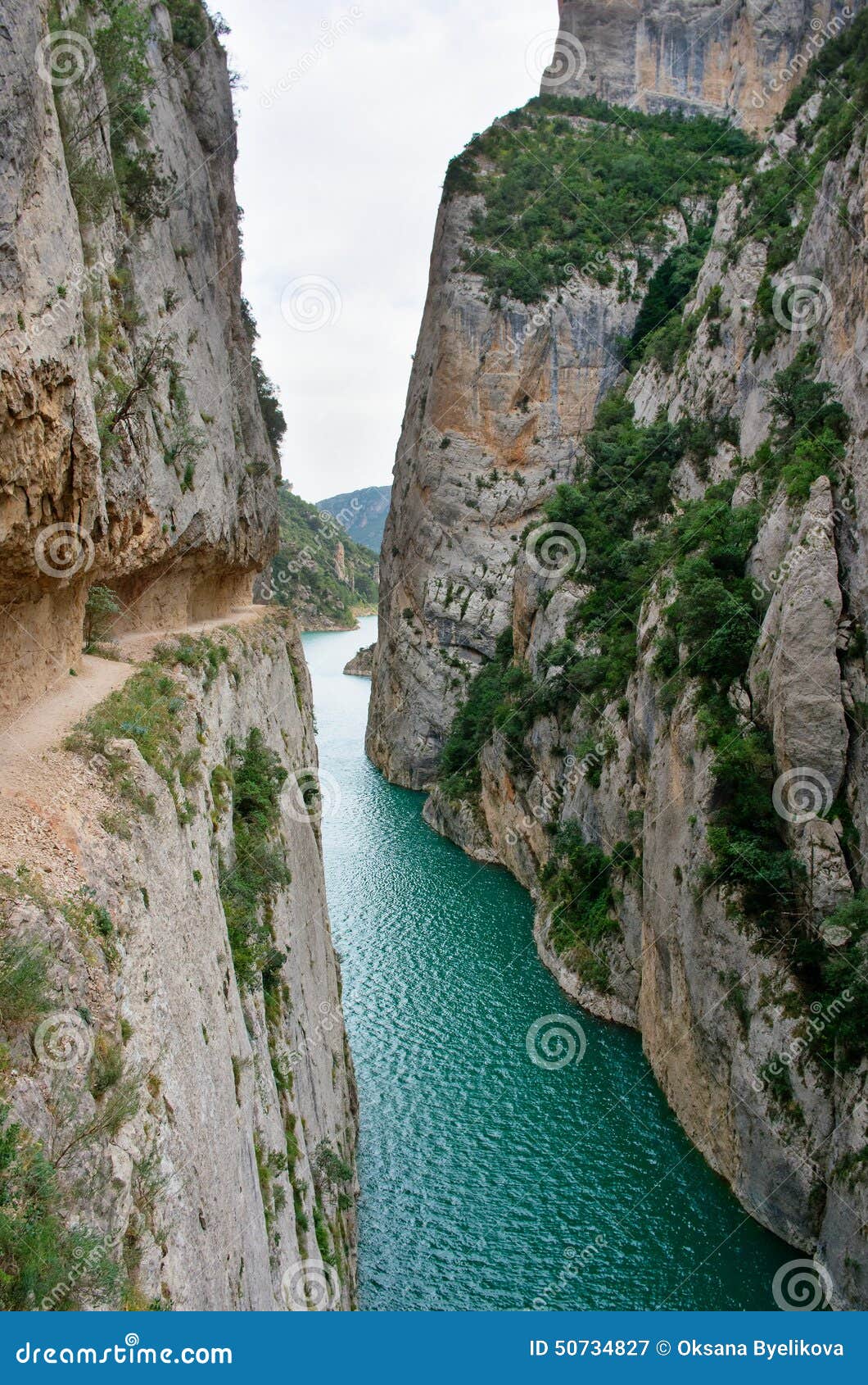 Landscape In Congost De Mont-rebei , Spain Stock Photography ...