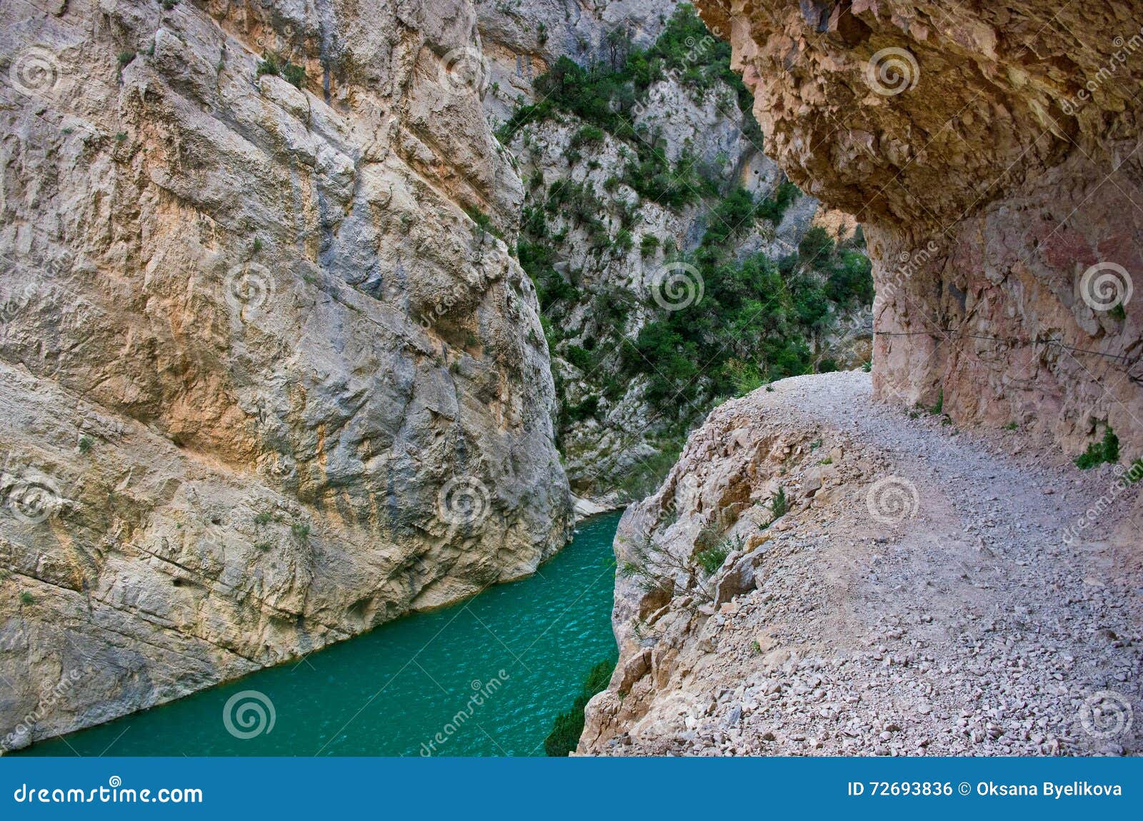 Landscape In Congost De Mont-rebei , Spain Stock Photography ...