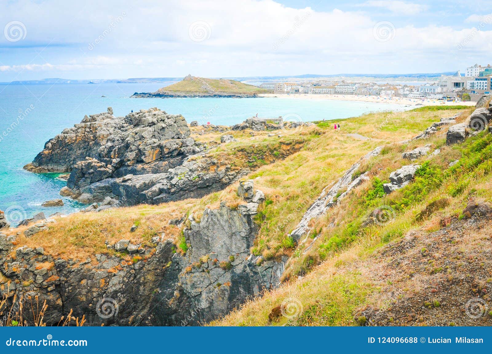 Landscape in Cornwall, England Stock Photo - Image of english, ives ...
