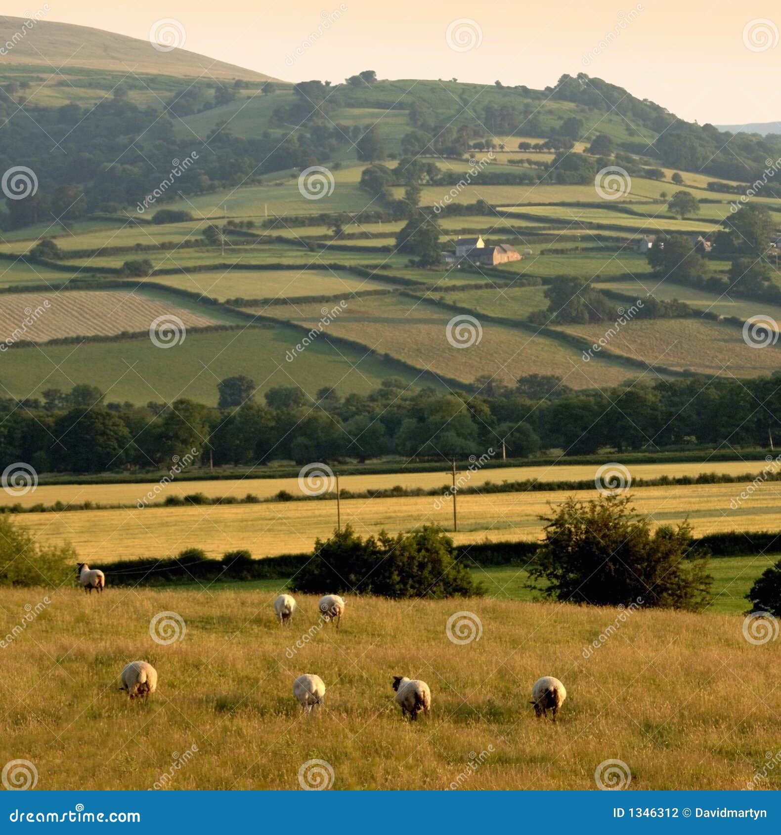 Landscape Countryside Hills Mountains Scenery Stock Photo - Image of ...